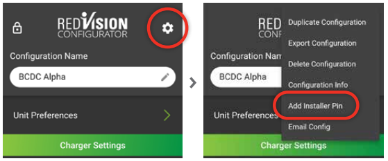 RedVision system end-user lockout feature with pin code – Help Centre
